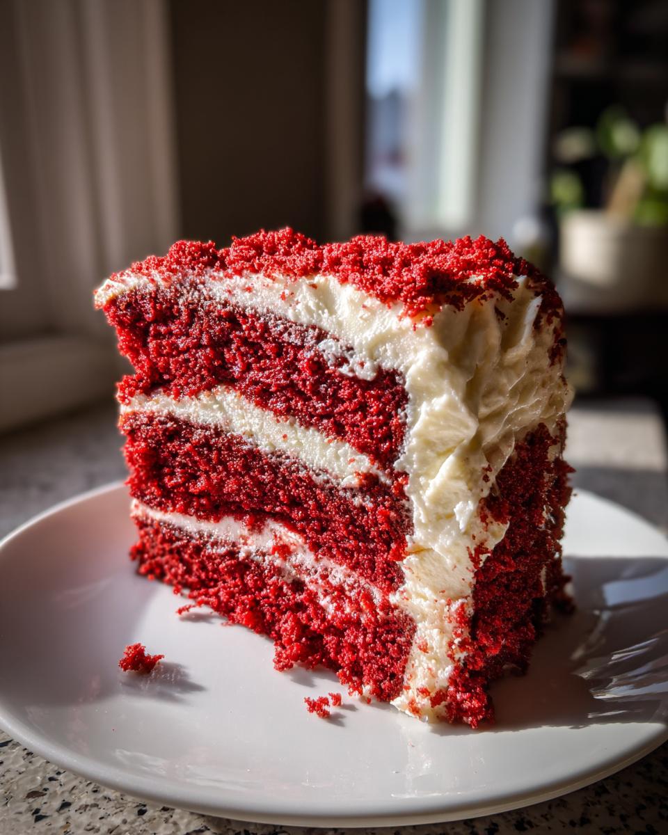 Amazing moist red velvet cake in 1 step